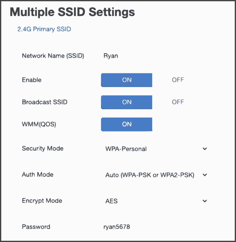 192.168.10.1 Login Admin - change WIFI settings (SSID name, password)